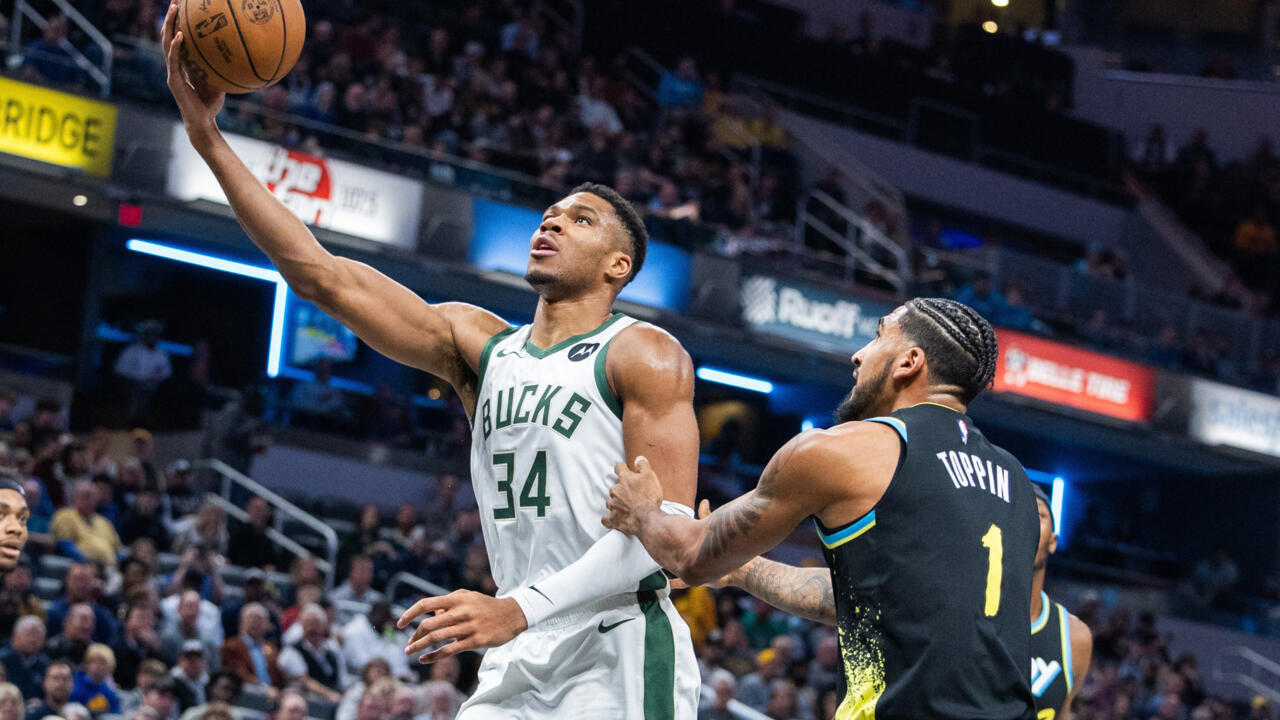 NBA: 54 points pour Antetokounmpo avec Milwaukee, battu par Indiana