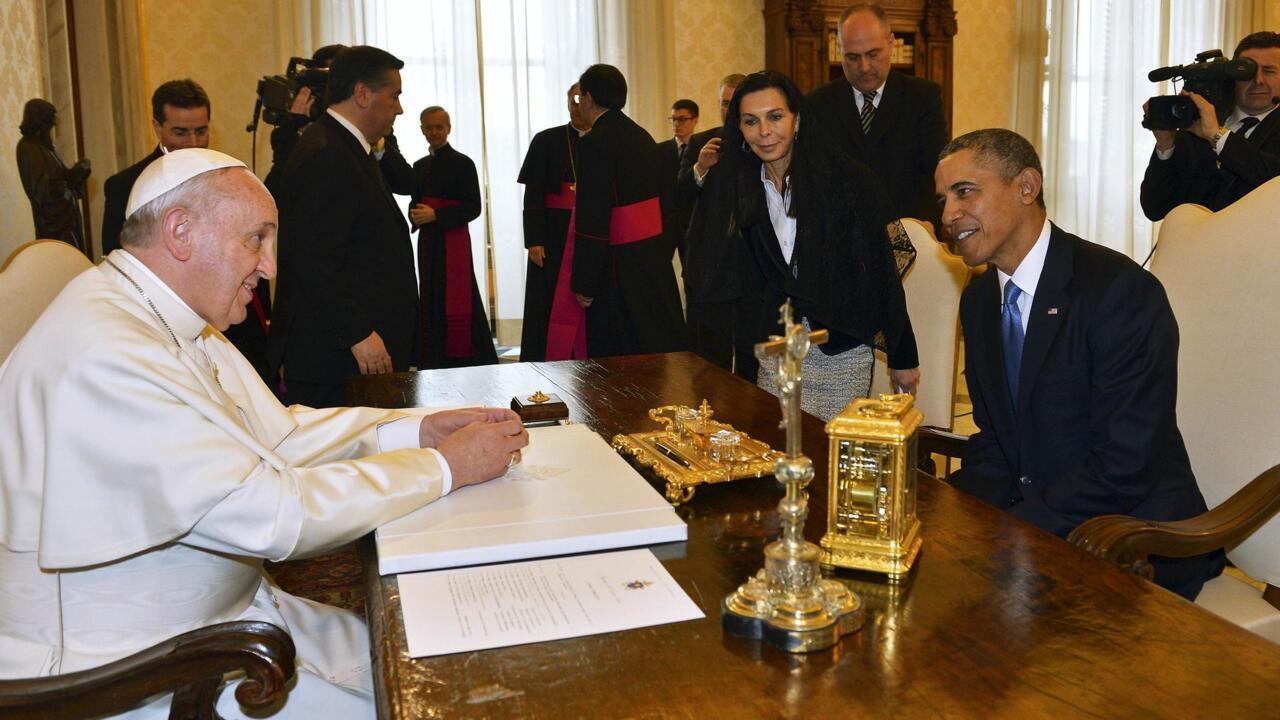 Barack Obama se encontra com papa Francisco pela primeira vez