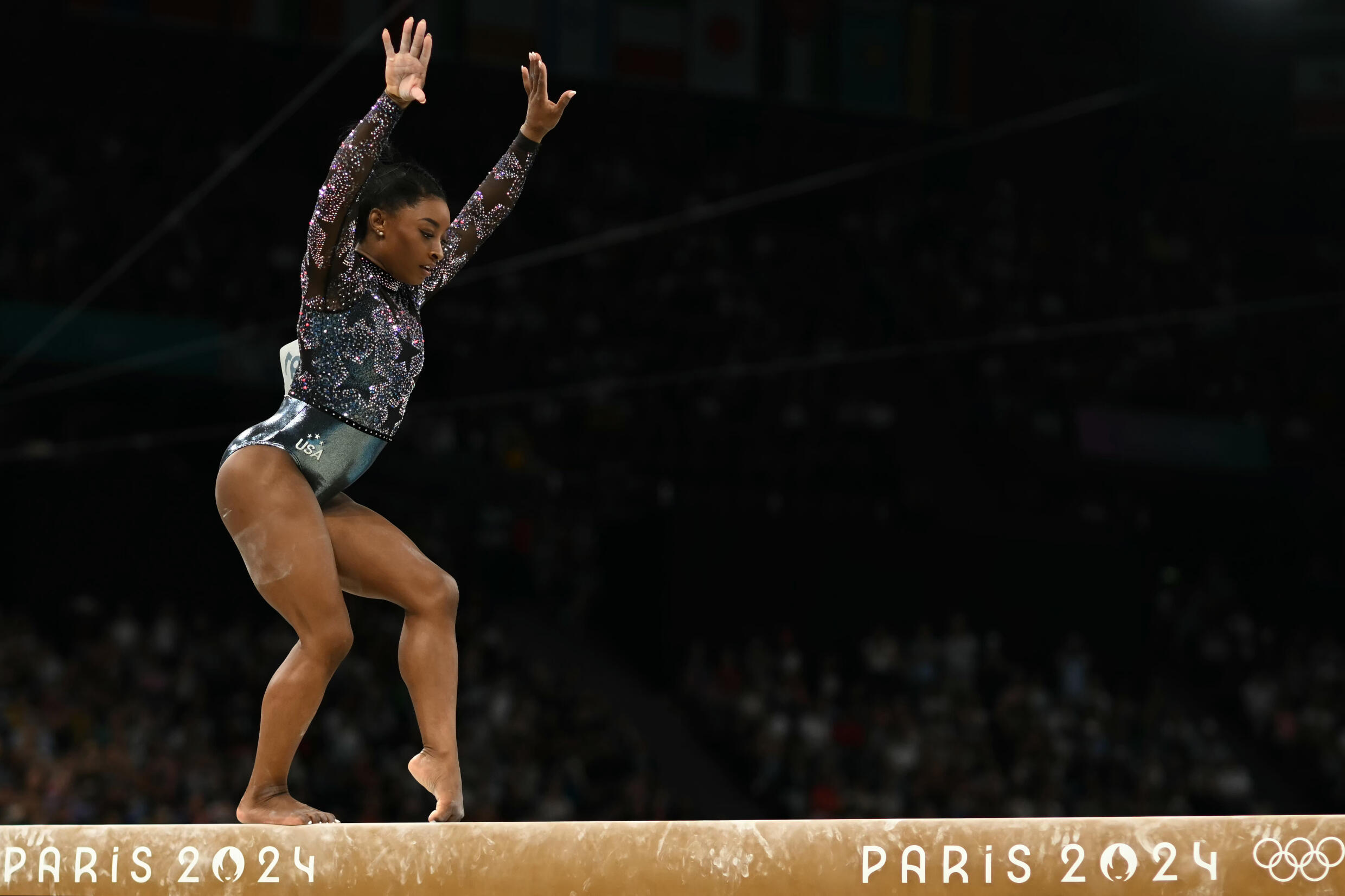 Gymnastique: le premier show époustouflant de Simone Biles