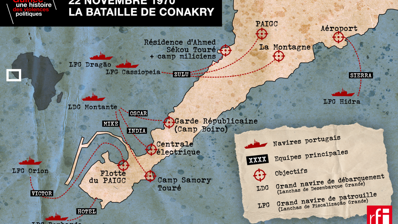 Operação Mar Verde: objectivo Conacri, visar o PAIGC e SékouTouré ...