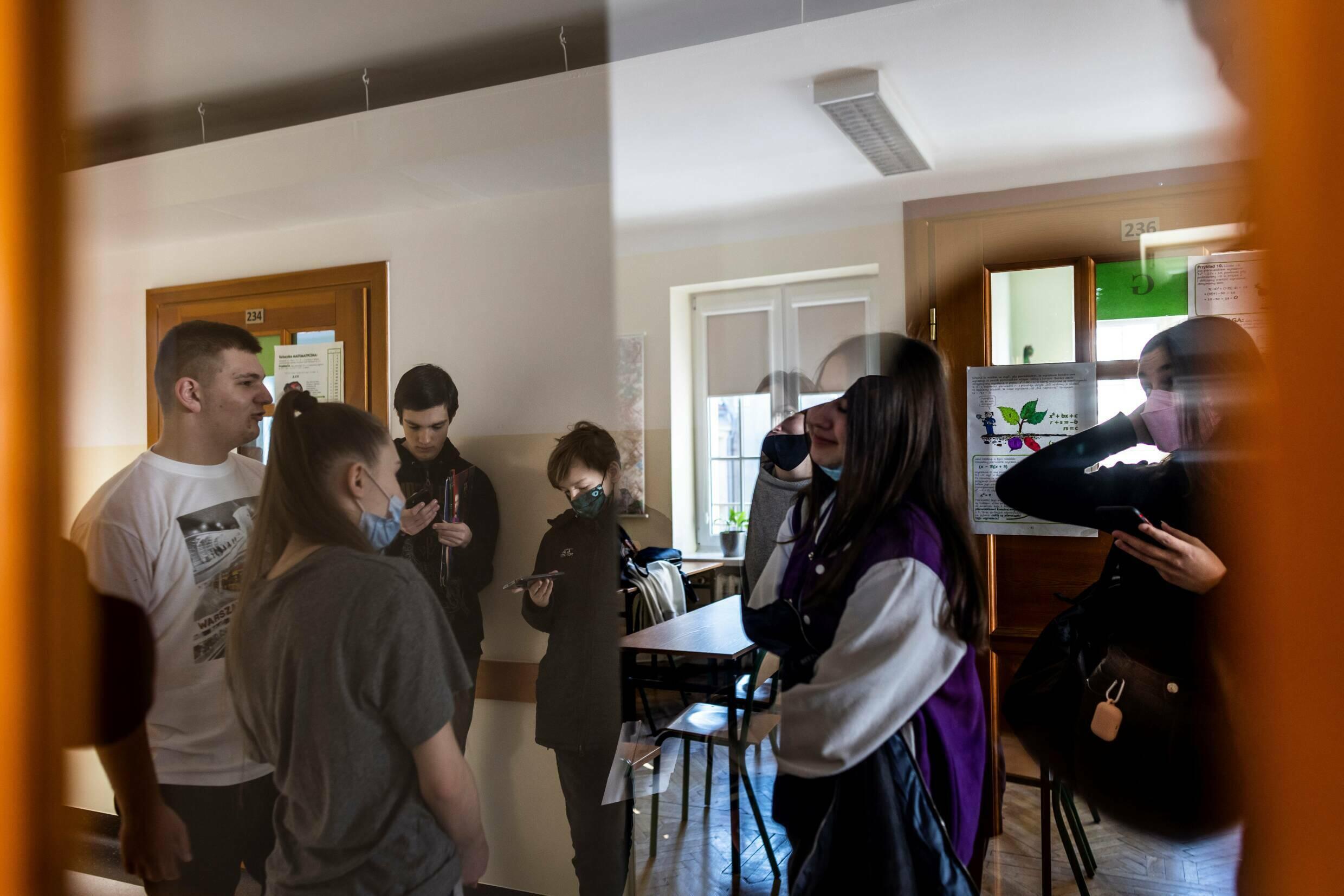 Polish school offers Ukraine teens 'semblance of normalcy'