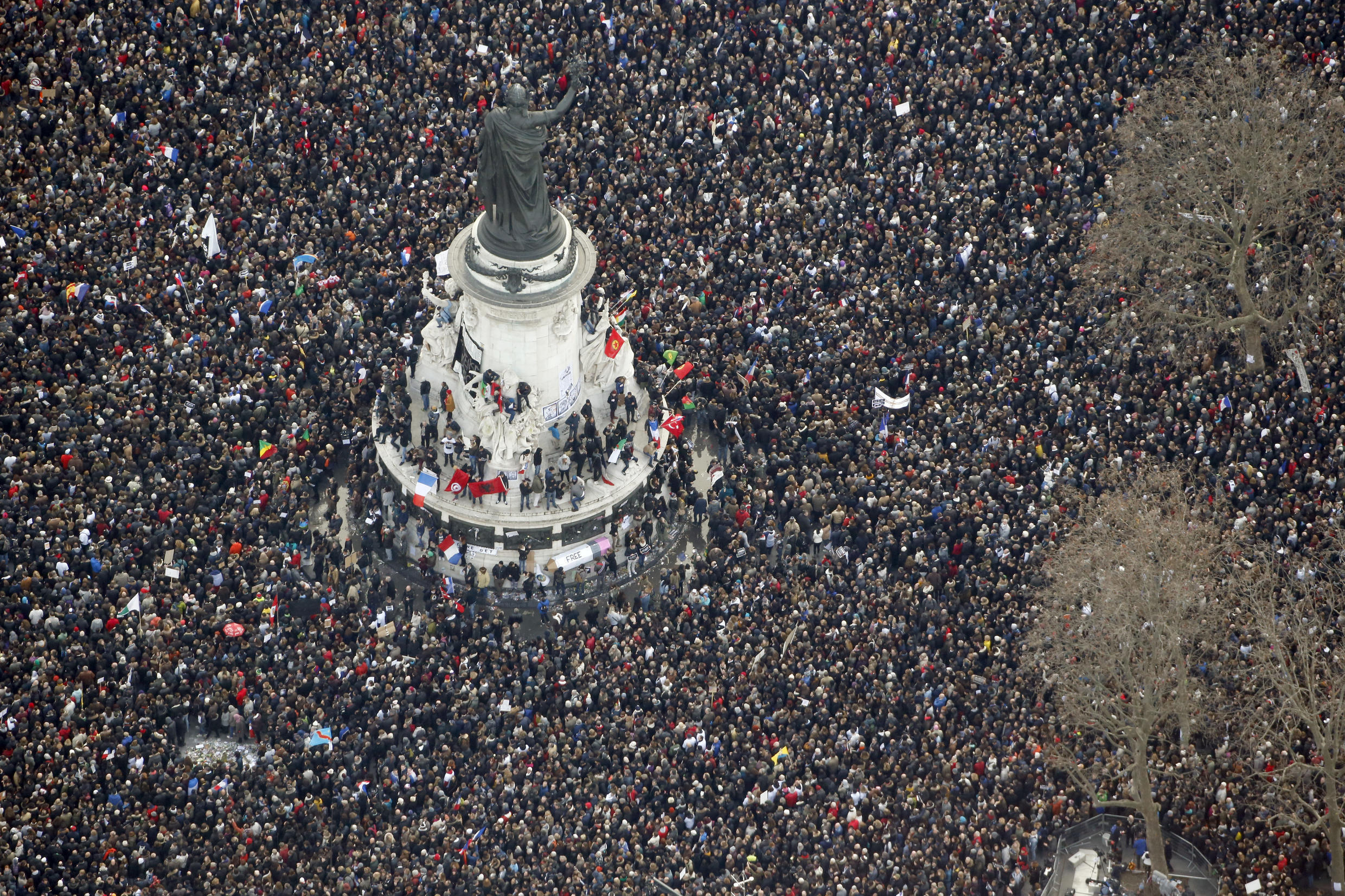 La place de la République, un nouveau symbole pour la France