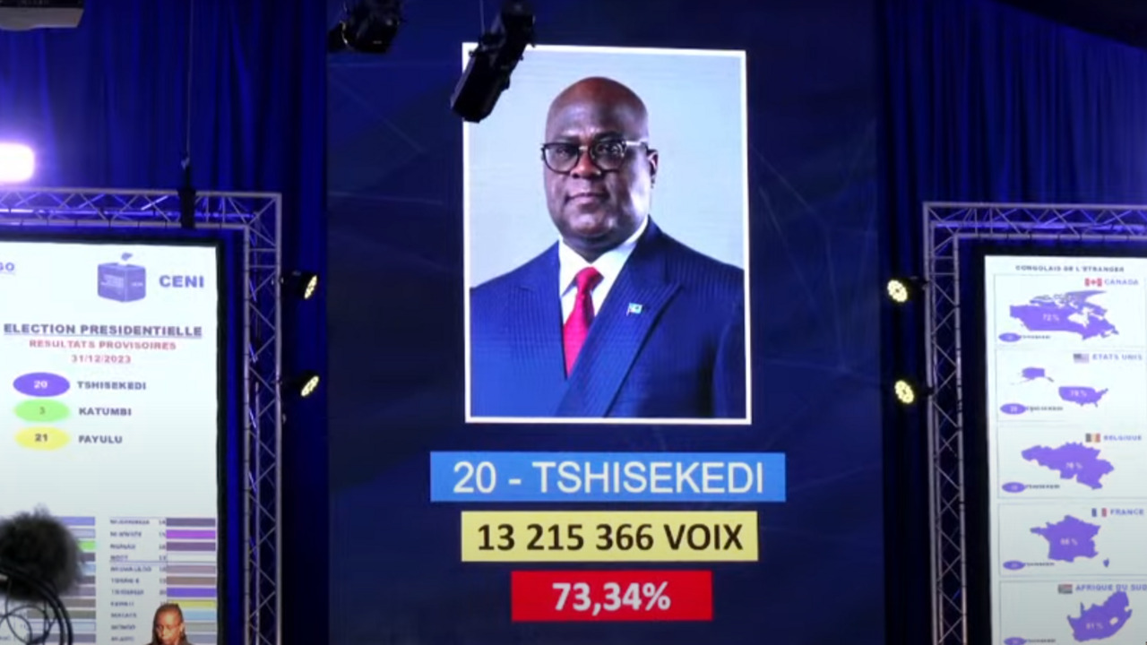 Présidentielle en RDC: victoire de Félix Tshisekedi avec 73,34% des ...