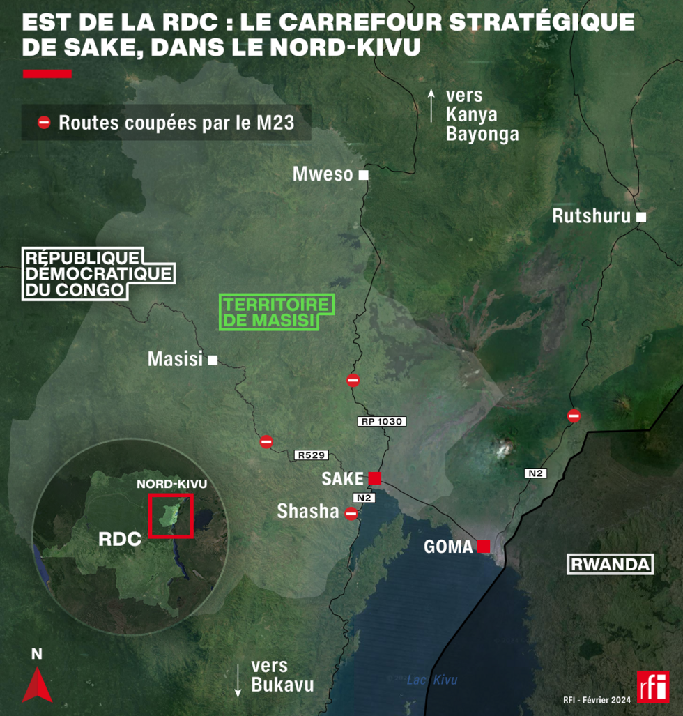 Combats dans l’Est de la RDC: pourquoi le contrôle de la ville de Sake ...