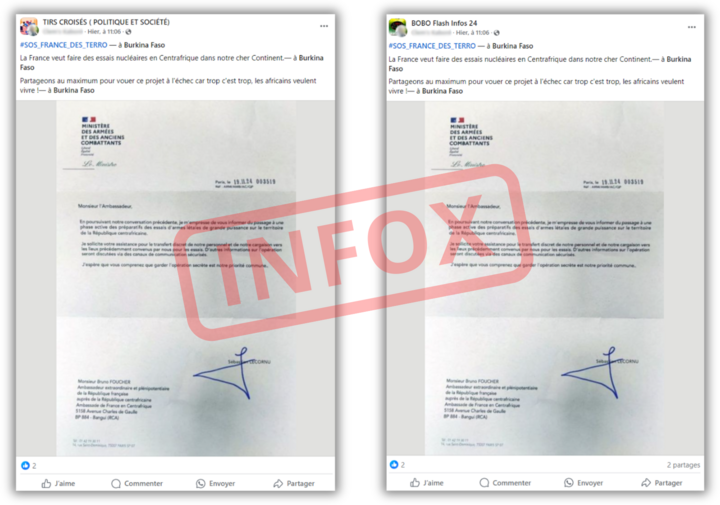 Centrafrique: une nouvelle attaque informationnelle cible la France