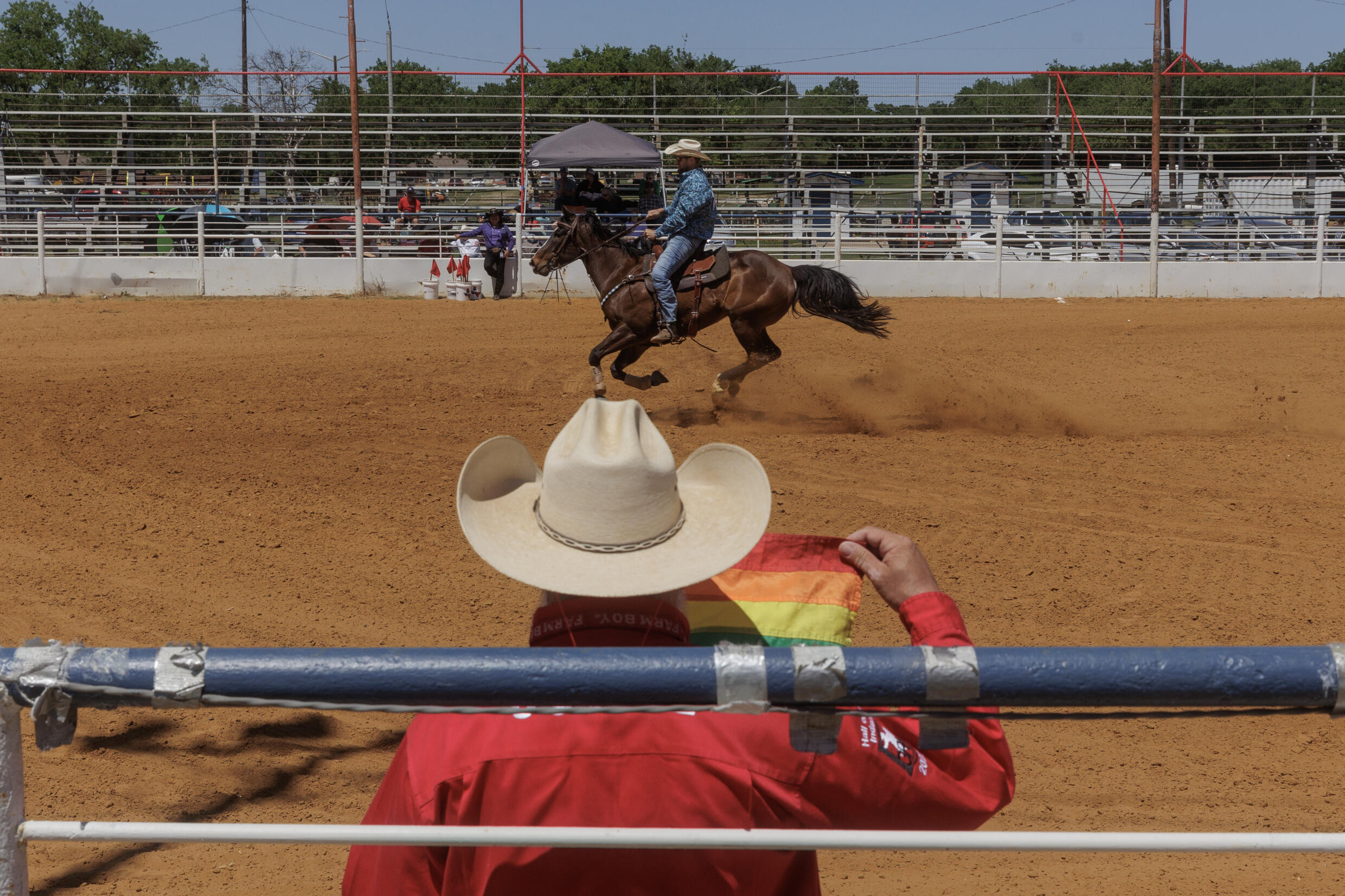 At gay rodeo in Texas, riders gallop on despite rights row