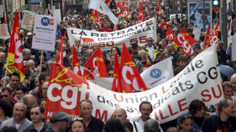 French unions march separately on International Workers’ Day