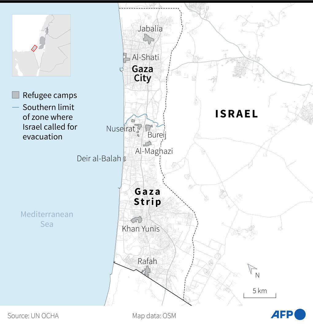 Gaza refugee camps: born during first Arab-Israeli war