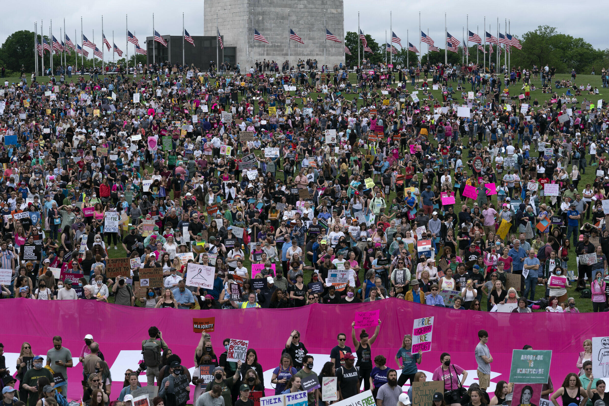 'My body my choice': Thousands rally across US for abortion rights