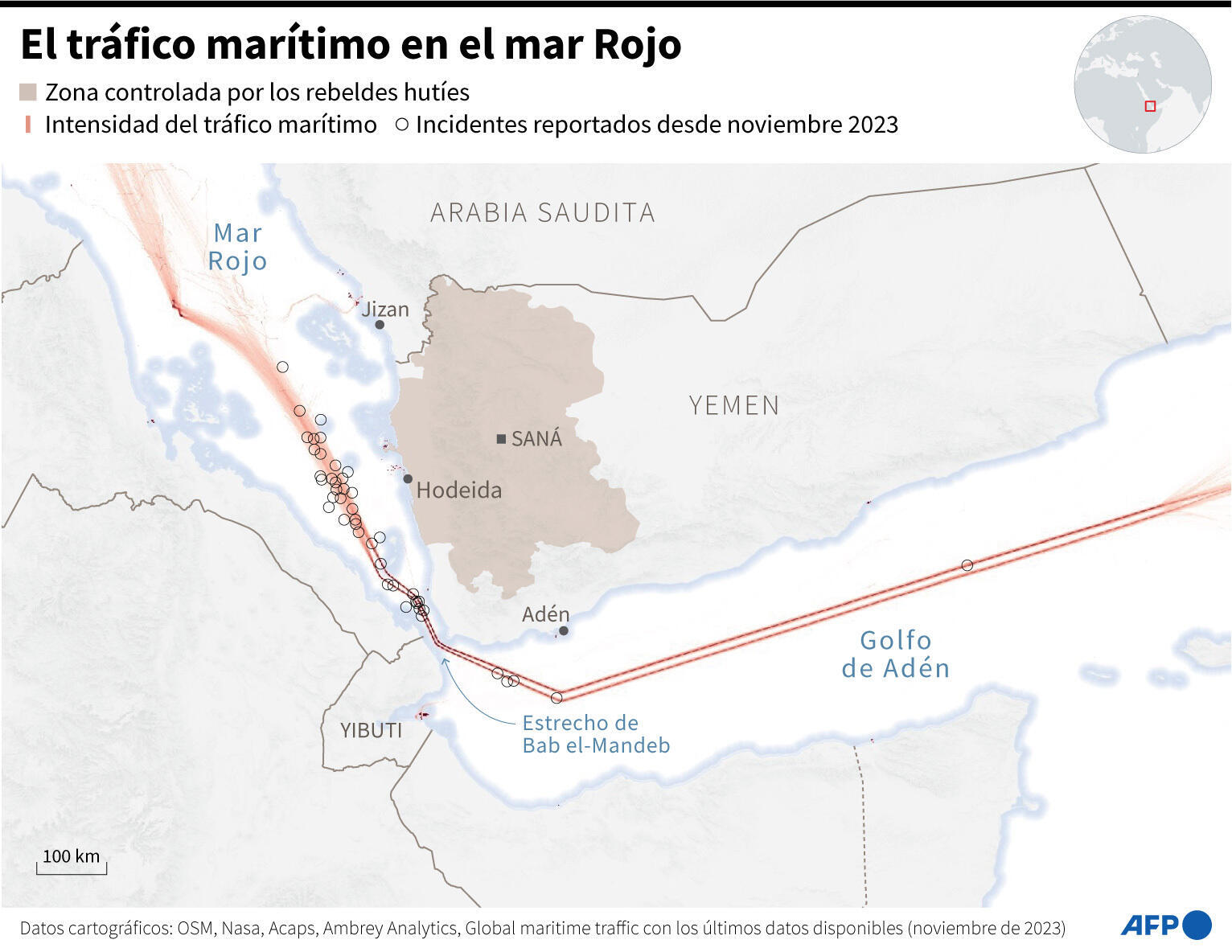 18 navieras deciden evitar el mar Rojo por los ataques de los rebeldes ...