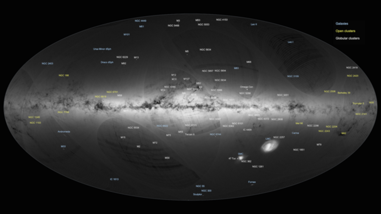 Satélite europeu Gaia revela mapa mais completo da galáxia