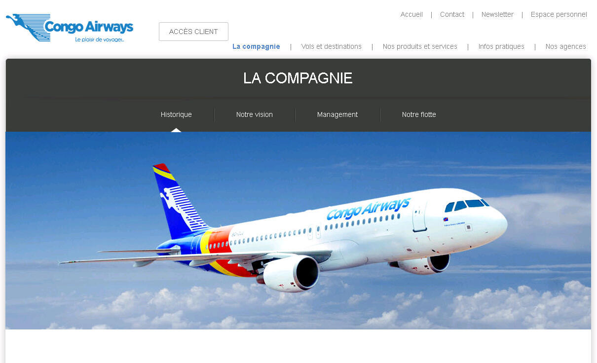 RDC: premiers décollages des avions de la Congo Airways
