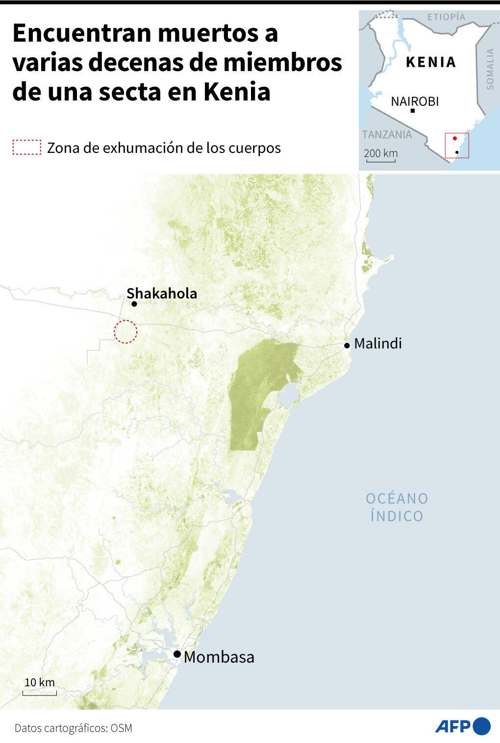 El ayuno extremo de una secta en Kenia deja 90 muertos