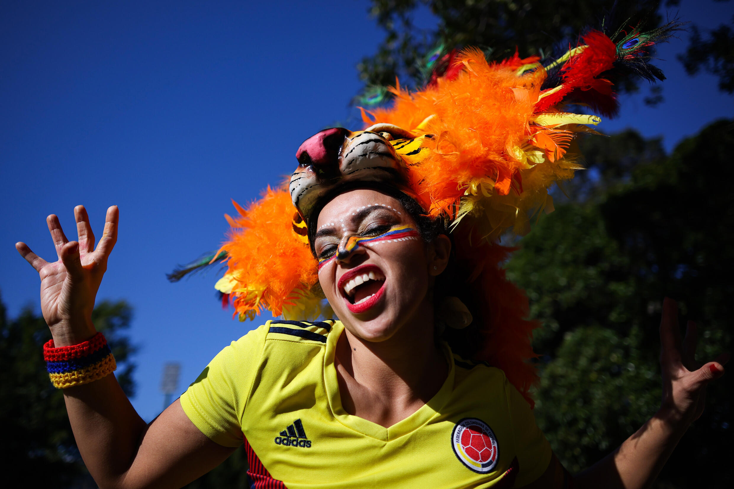 Colourful Colombian fans make Women's World Cup feel like home