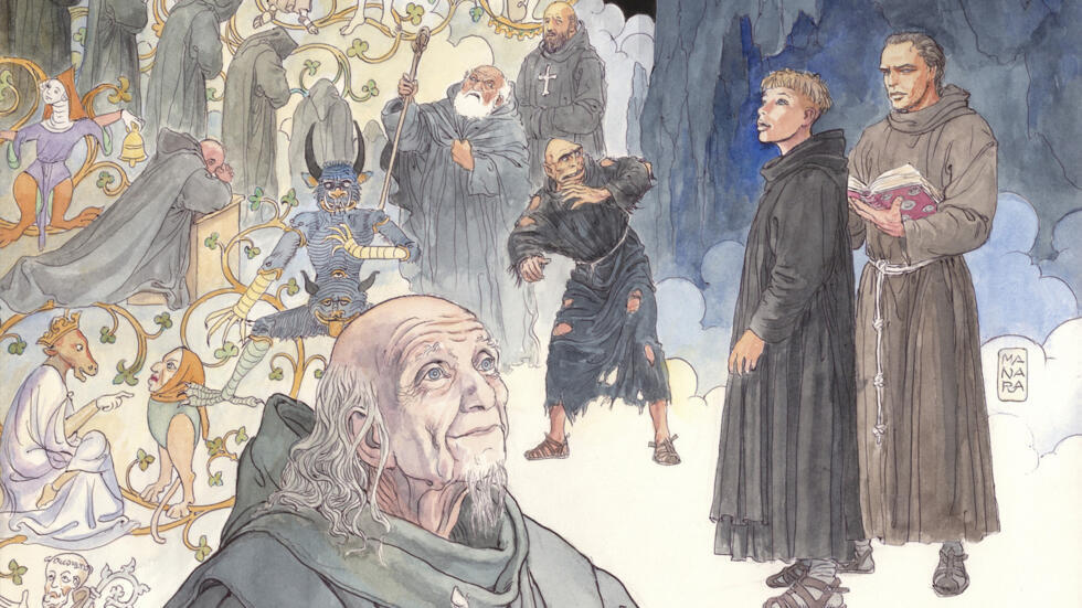 «Le Nom de la Rose», Milo Manara l'art hérétique de la bande dessinée ...