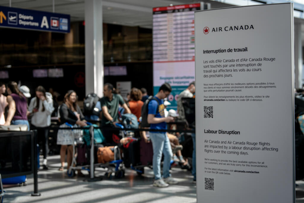 Air Canada flights grounded as government intervenes in strike