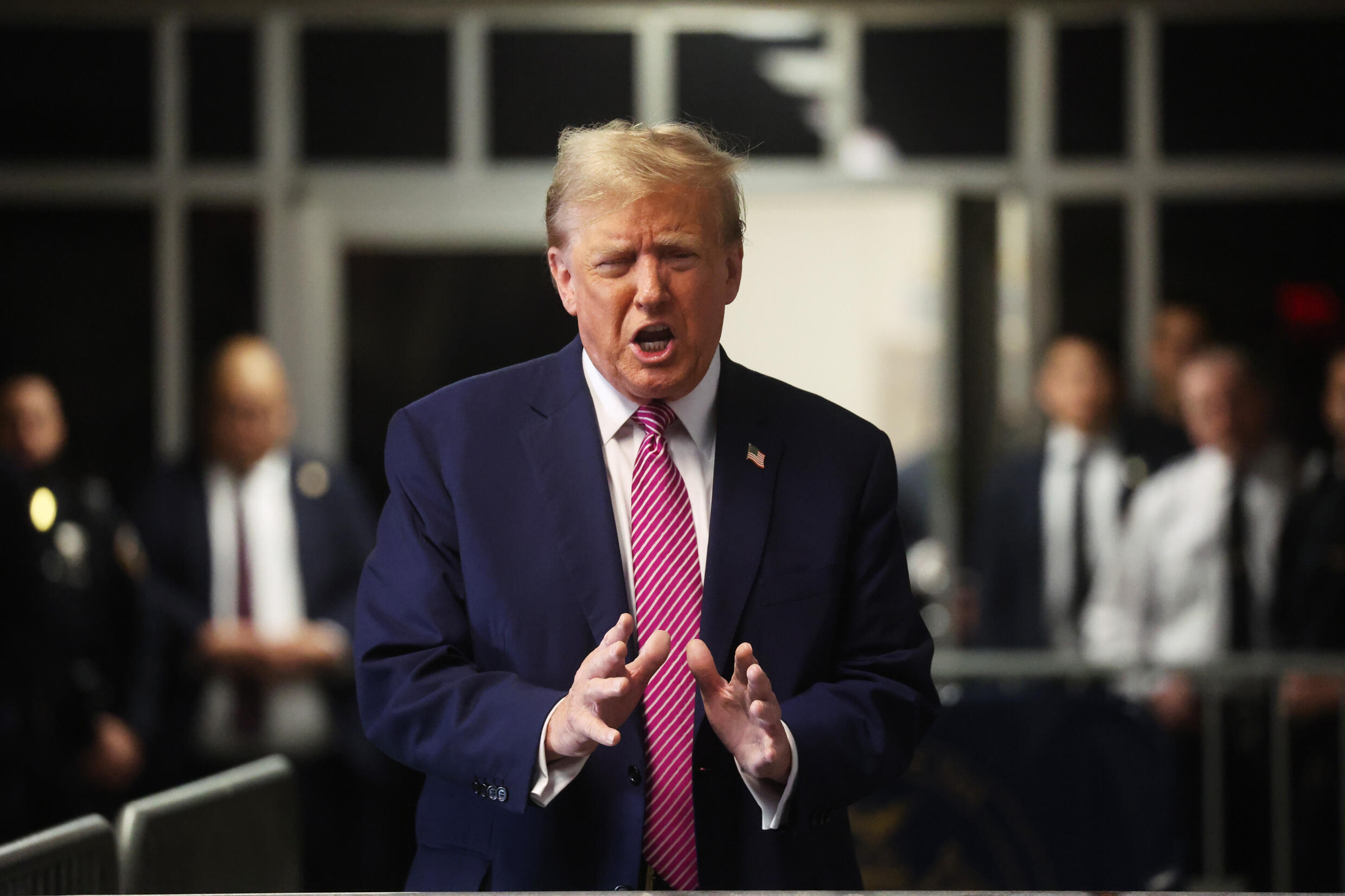 Glowering, threats and Al Capone: what faces the Trump jury