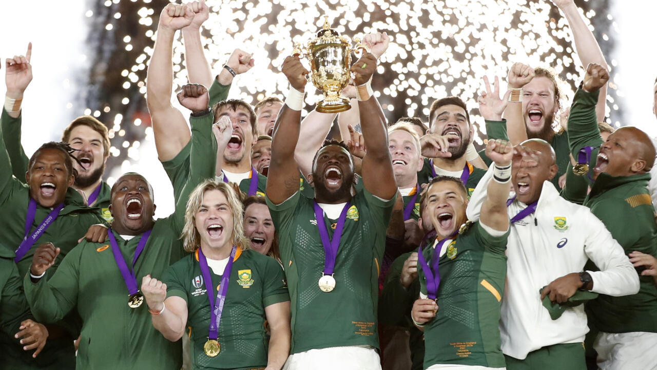 Rugby: terceiro título mundial para África do Sul