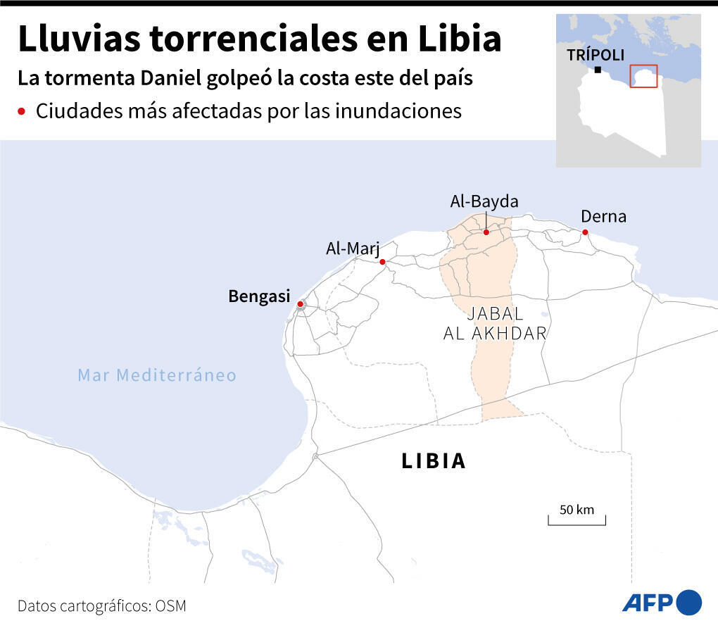 Más de 2.300 muertos por las inundaciones en el este de Libia - AlbertoNews - Periodismo sin censura