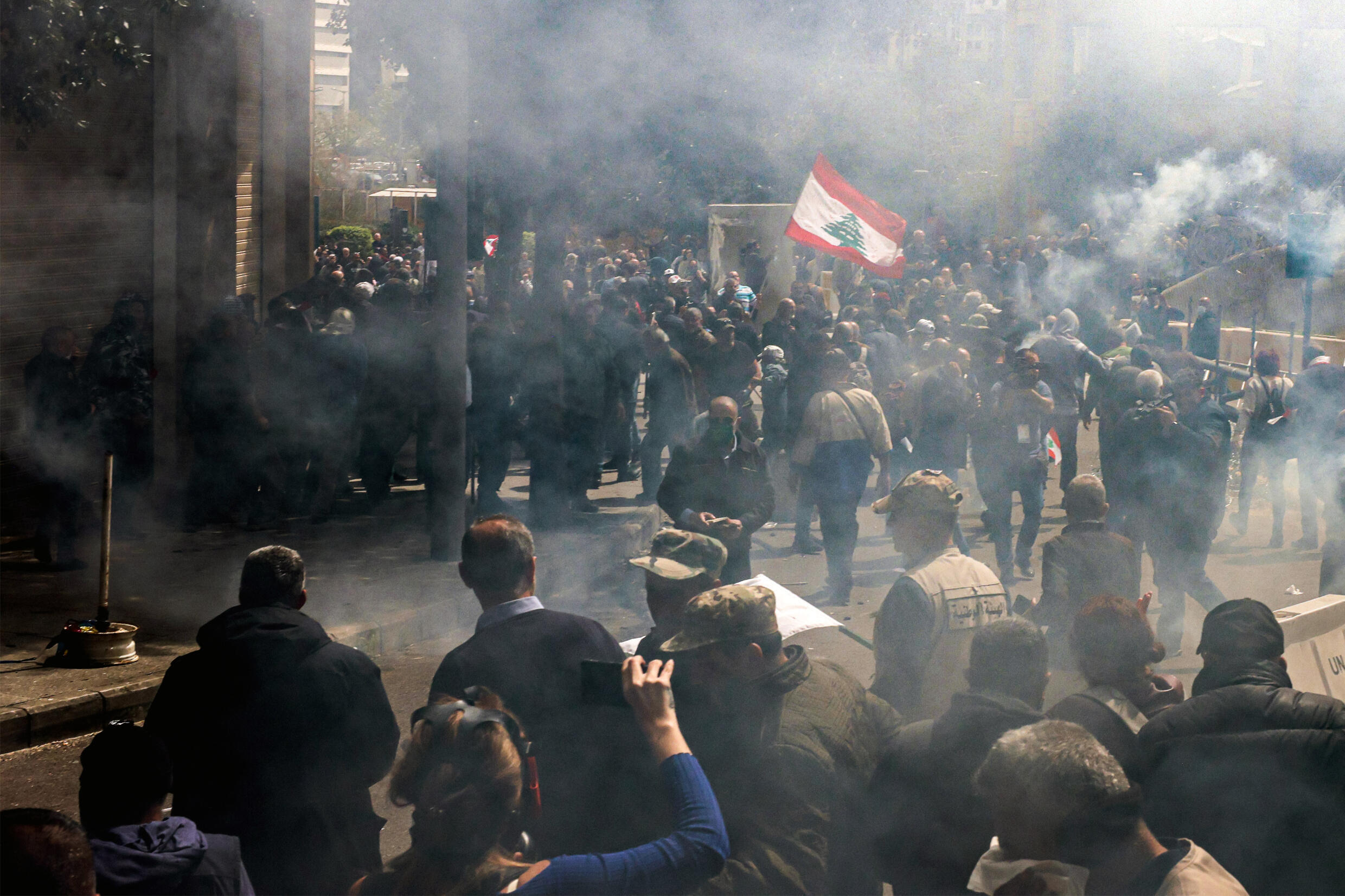 Tear gas fired at angry protest in crisis-hit Lebanon