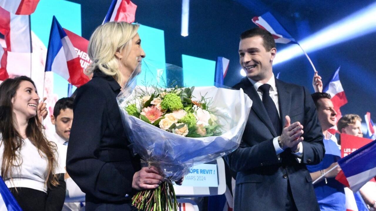 Européennes: aux côtés de Marine Le Pen, Jordan Bardella lance la ...