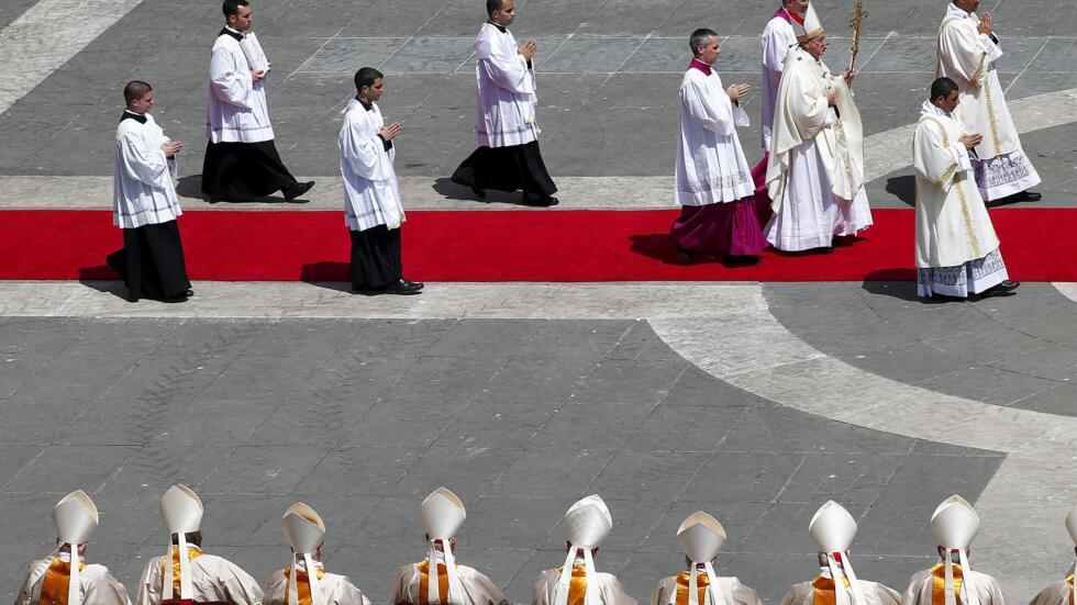 Pope canonises French nun despite stand-off over gay ambassador nomination