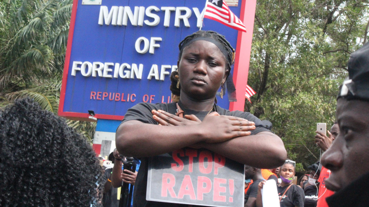 Liberia police tear-gas anti-rape protesters on third day of Monrovia march