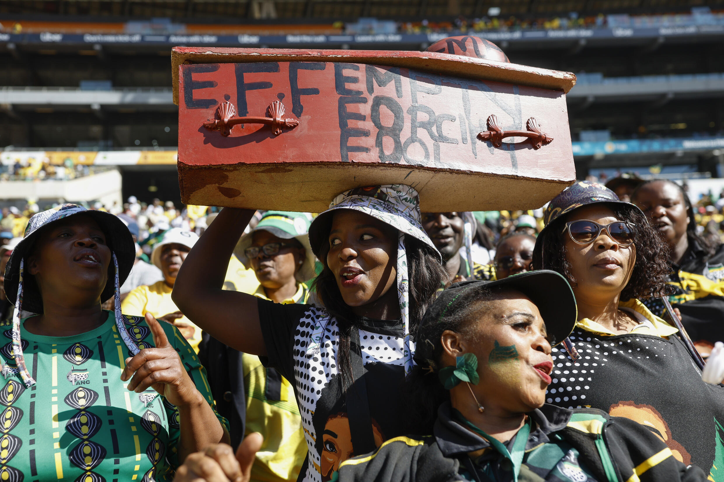Lots of yellow, little fever for disenchanted ANC supporters