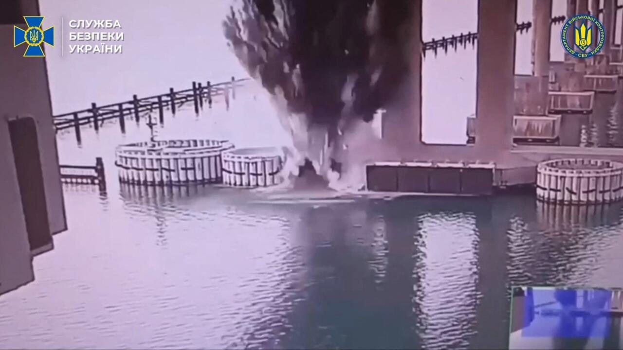 L'Ukraine revendique une attaque contre le pont de Crimée, symbole de l ...