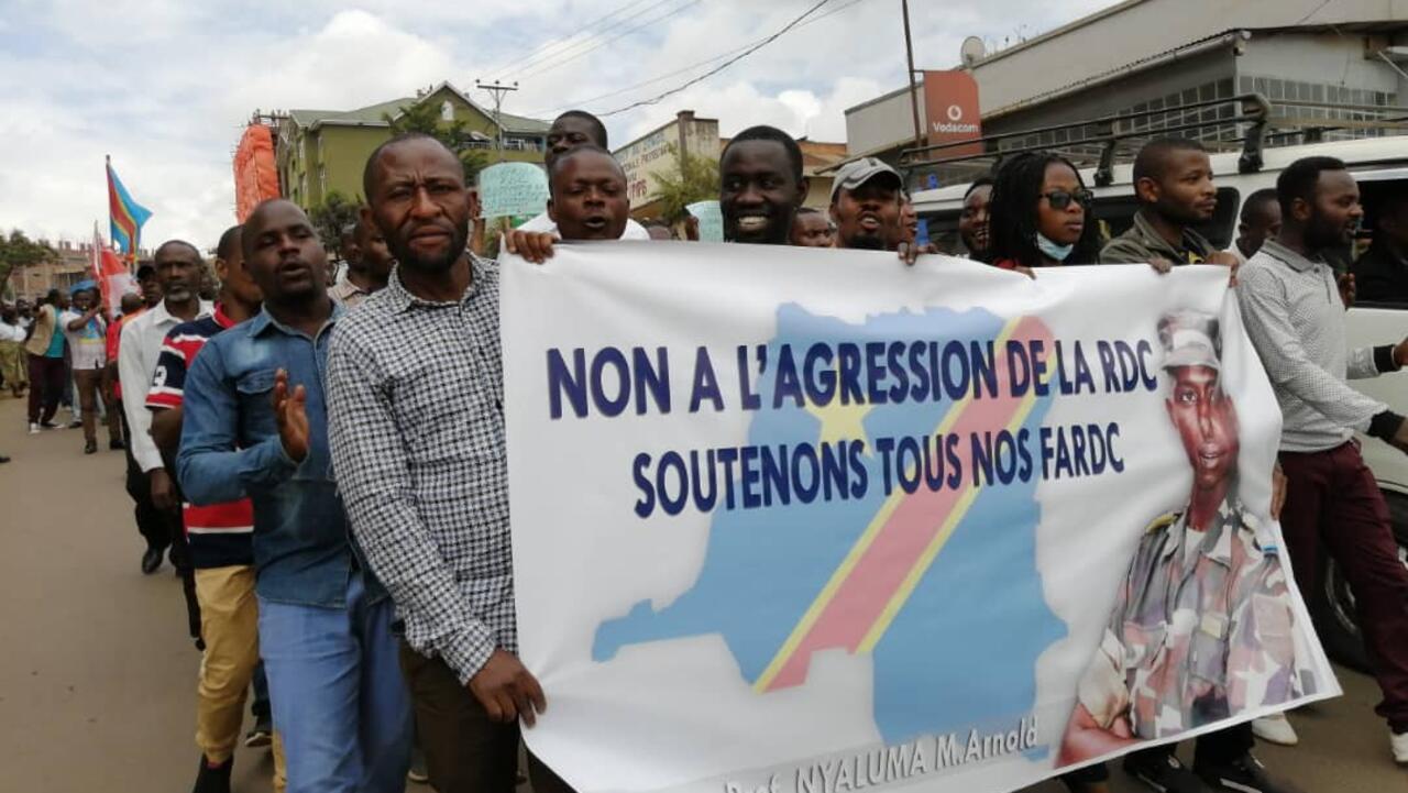 Anti-Rwanda protesters in DRC denounce alleged support for M23 rebels