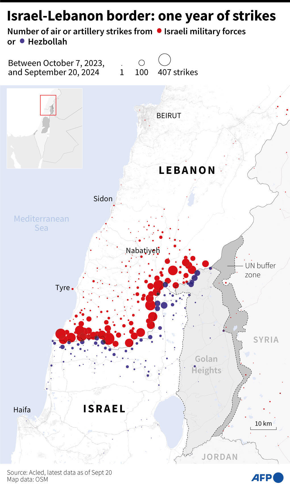 Sirens sound in Tel Aviv after fresh air strikes reported in Lebanon