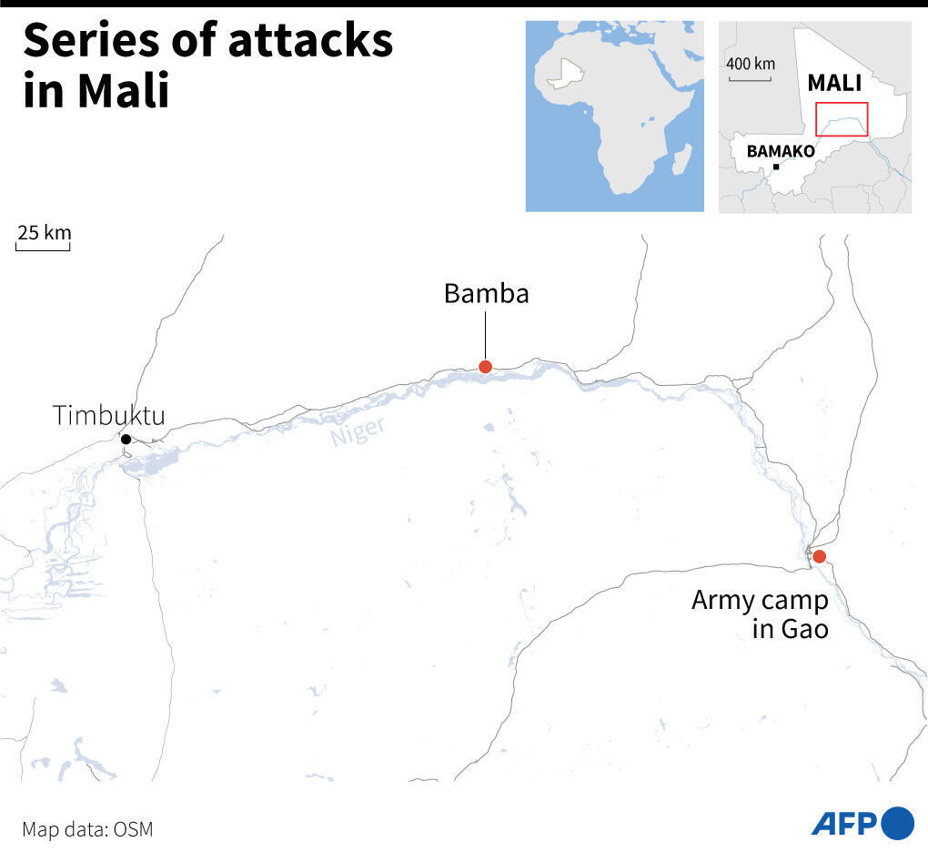 Suicide attack on Mali army base day after deadly strikes