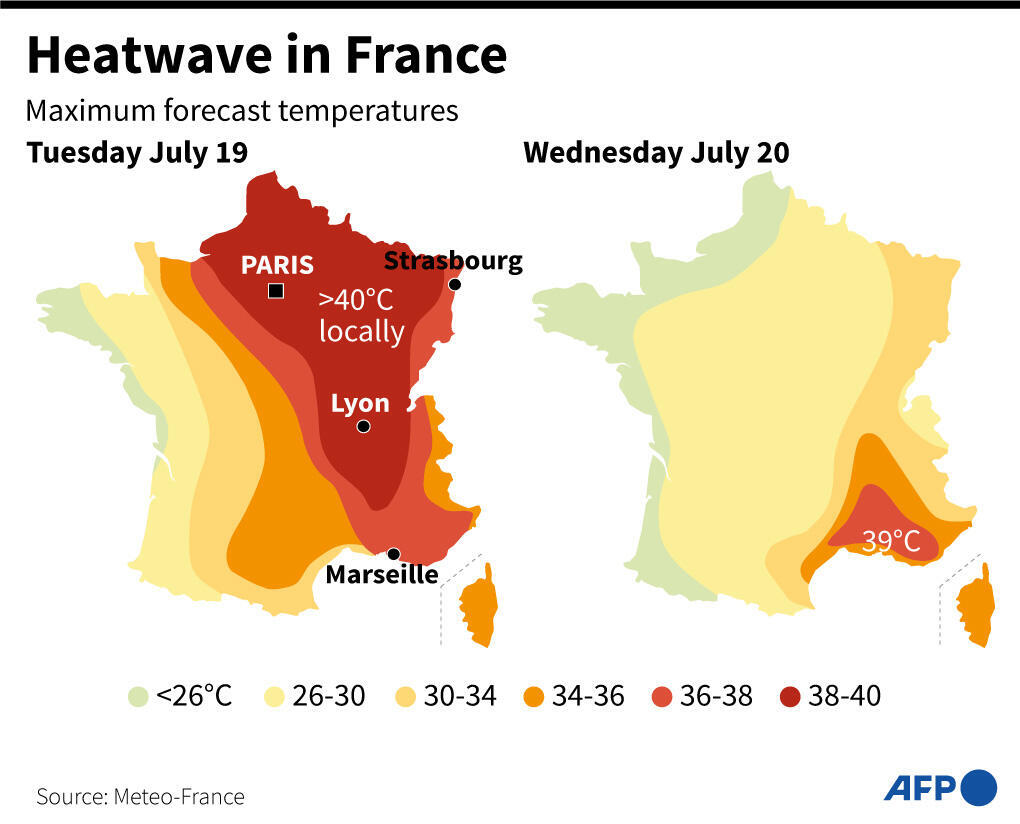 Europe burns as heatwave breaks temperature records
