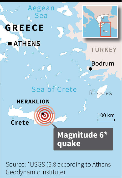 Quake on Greek island of Crete kills one, spreads panic - RFI